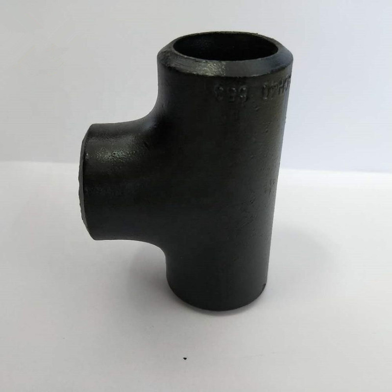 Black Painted ASME B16.9 Equal Cross Tee CS 48 Inch ASME B16.47 BW Pipe ...